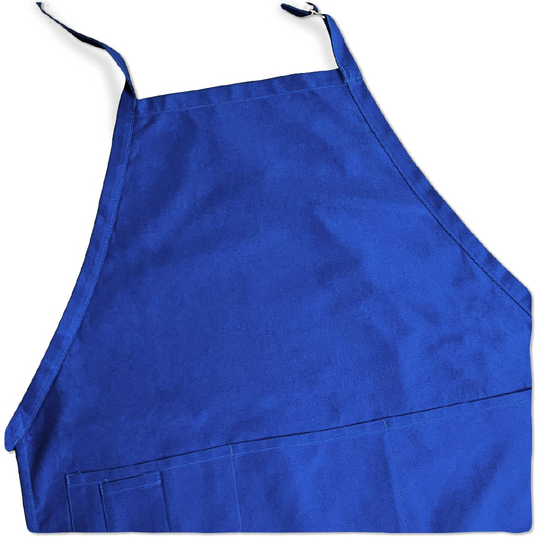 Blank Unisex Apron - Blue - 100% Cotton | ApronMen.com
