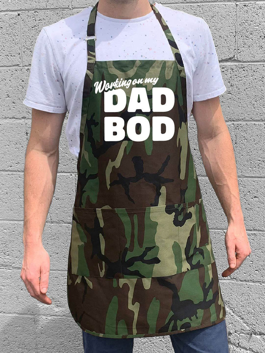 Working On My Dad Bod Apron - Men's Apron | ApronMen.com