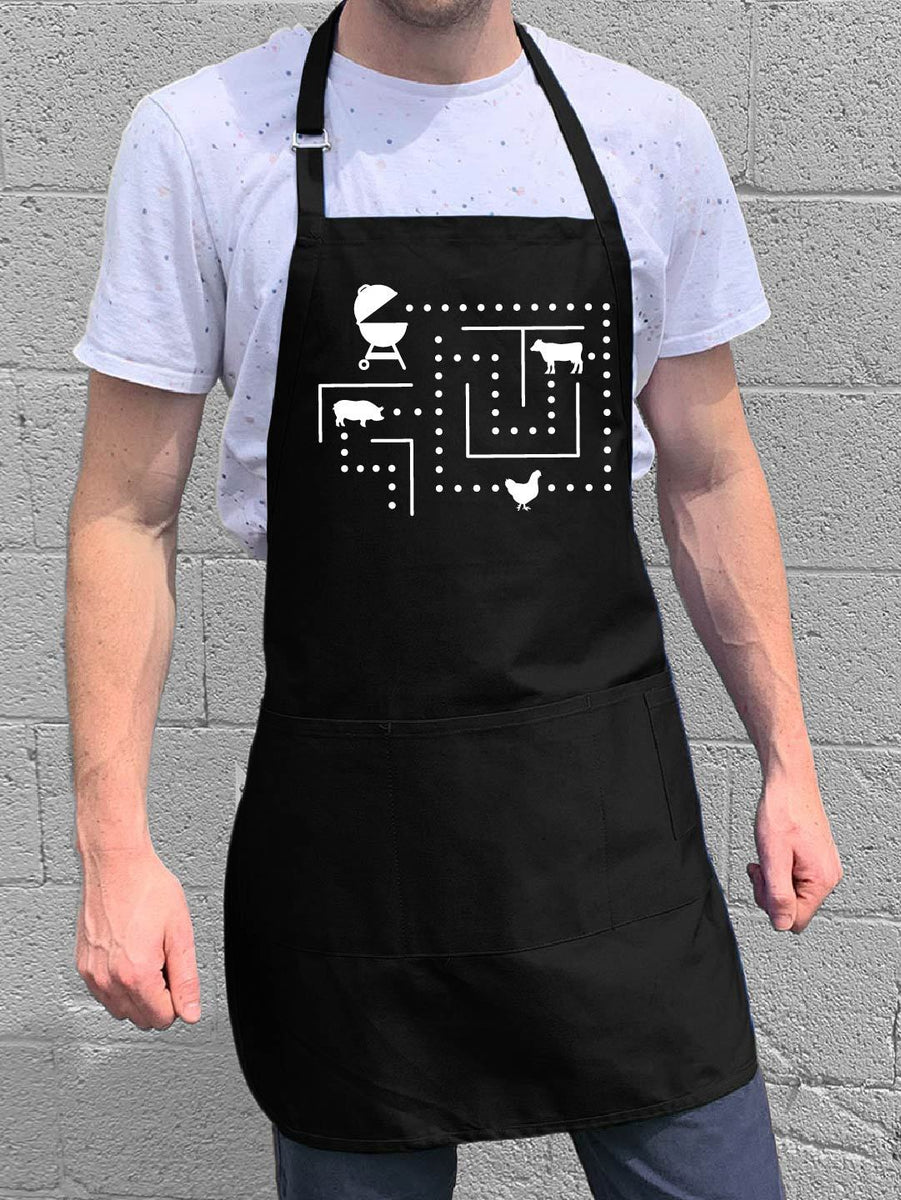 BBQ-Man - Arcade Inspired Grill Apron - Men's Apron | ApronMen.com