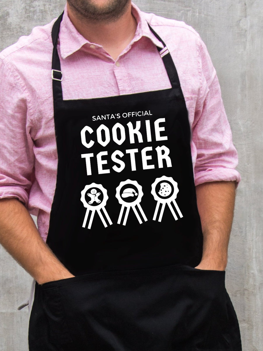 Santa's Official Cookie Tester - Men's Apron | ApronMen.com